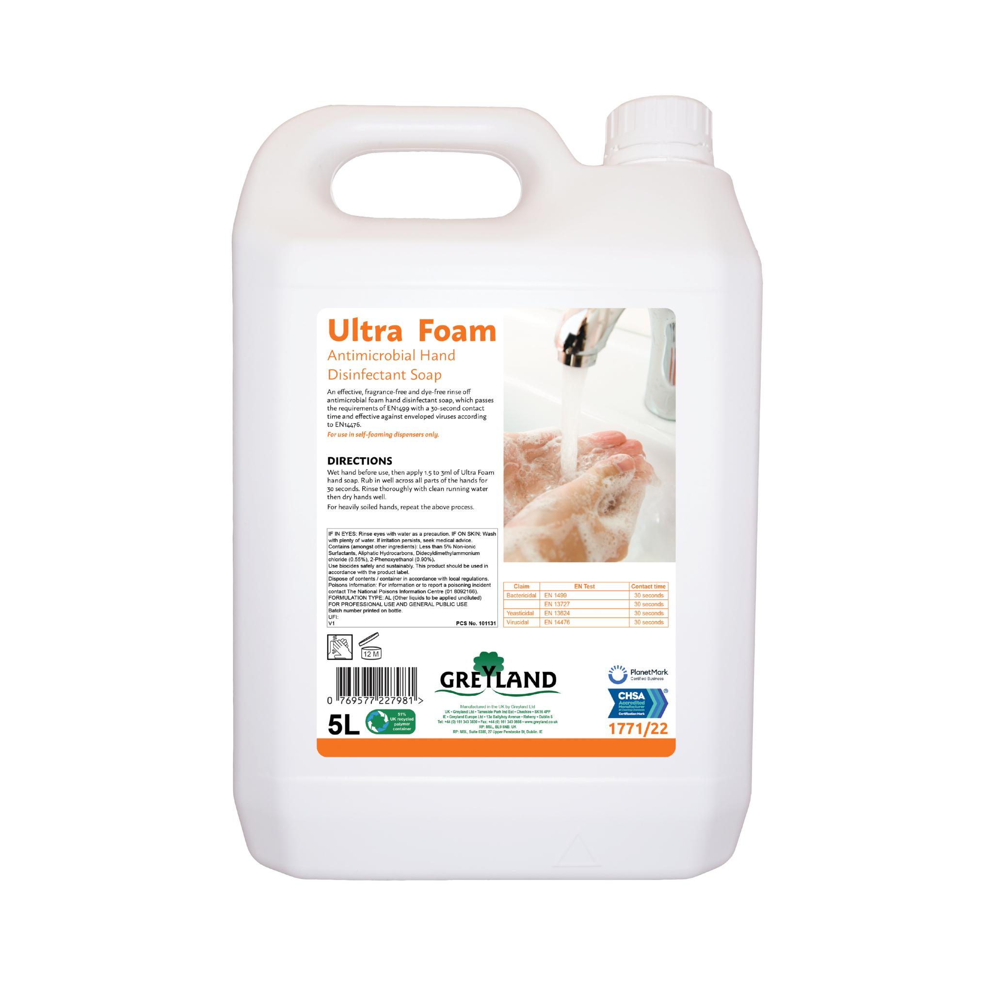 Ultra Foam Antimicrobial Hand Disinfectant Soap